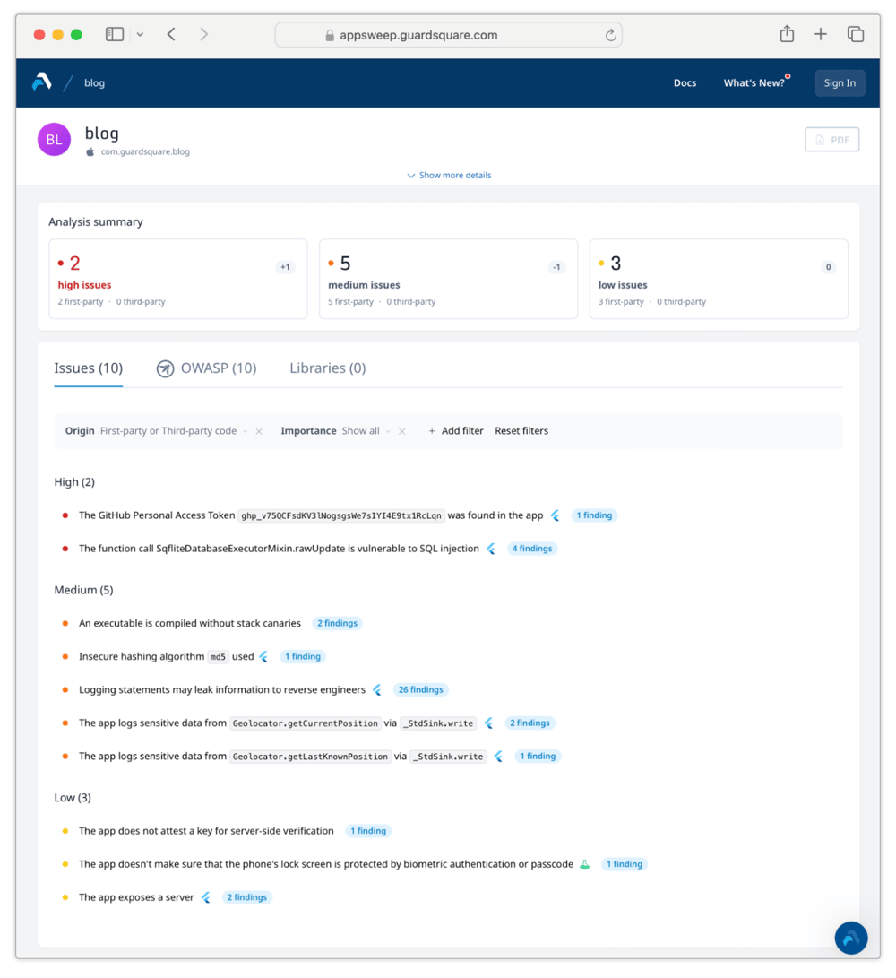 Mobile App Security Testing For Flutter Guardsquare